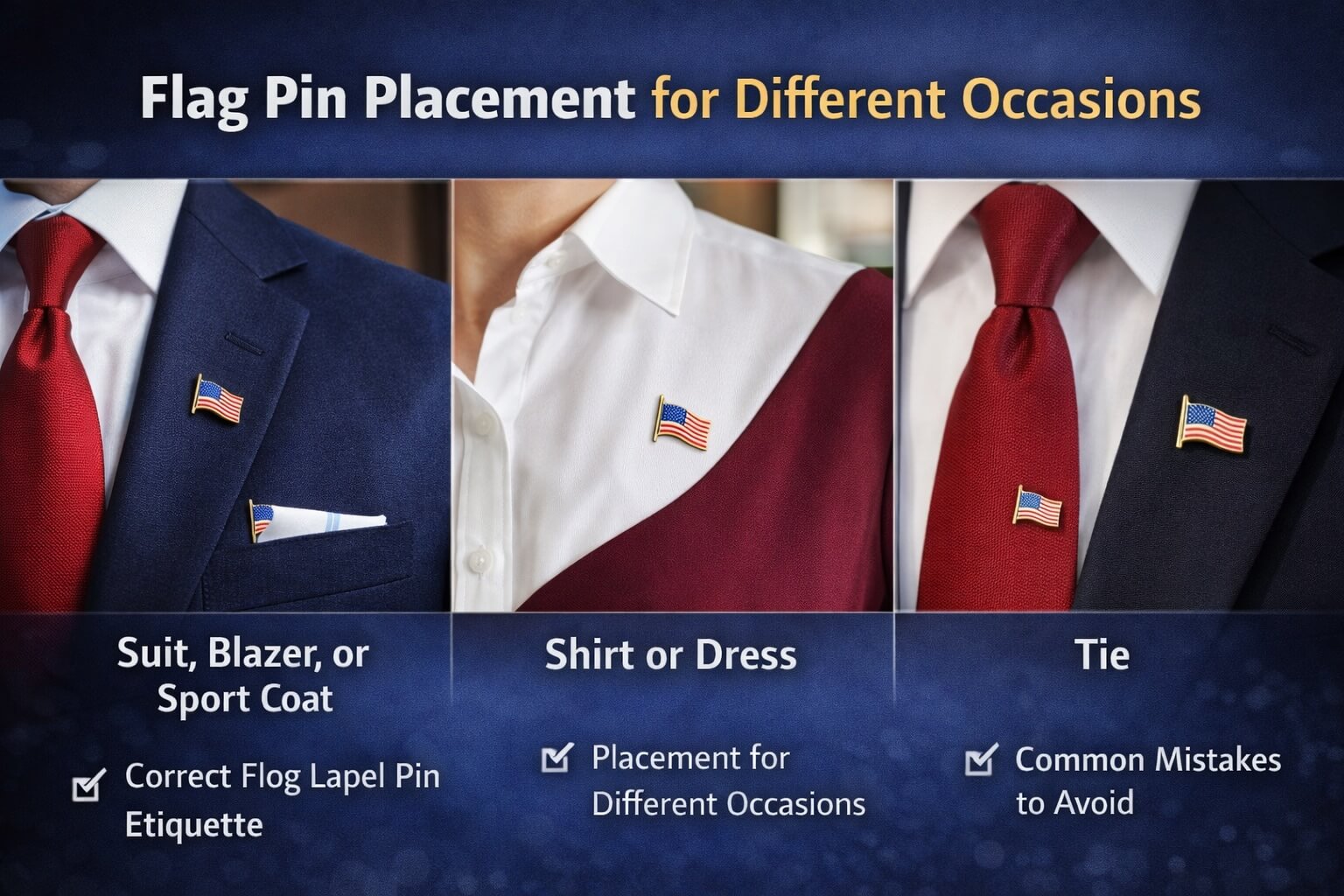 Where to Put a Flag Pin on a Suit？ - Perfect Crafts And Gifts